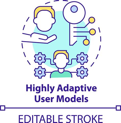 Highly Adaptive User Models Concept Icon Human Computer Interaction