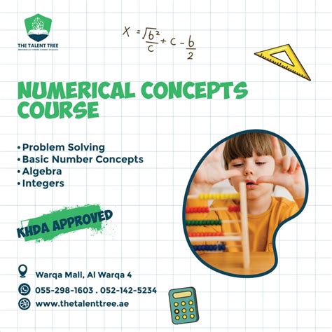 Numerical Concepts Course The Talent Tree