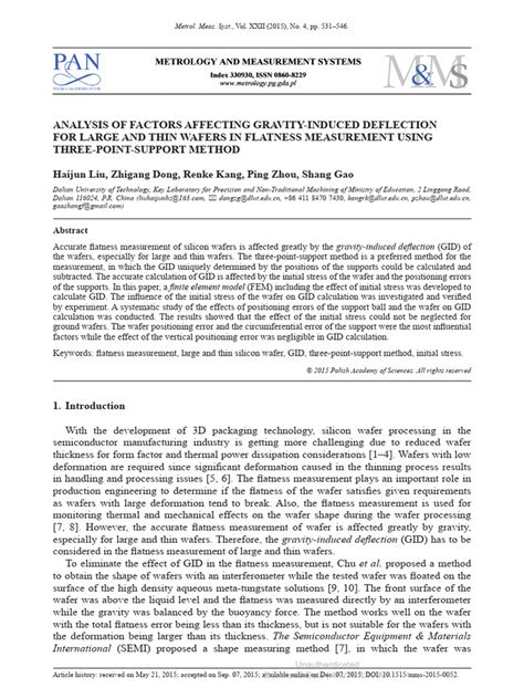 小论文 analysis of factors affecting gravity induced deflection for large