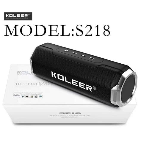 Bluetooth Speaker รุ่นKoleer S218 ลำโพงไร้สาย Bluetooth 5.0 แบบพกพา TF ...