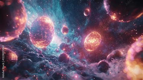 Exploring Cosmic Phenomena In The Universe Digital Art Outer Space Surreal Environment High