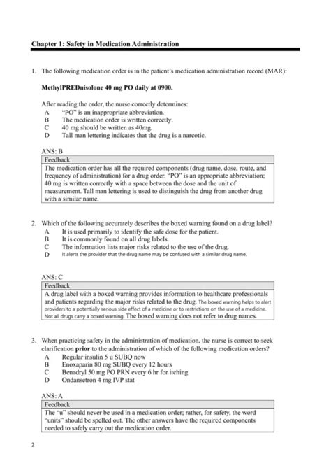 Calculating Drug Dosages Test Bank A Patient Safe Approach To Nursing And Math 3rd Edition