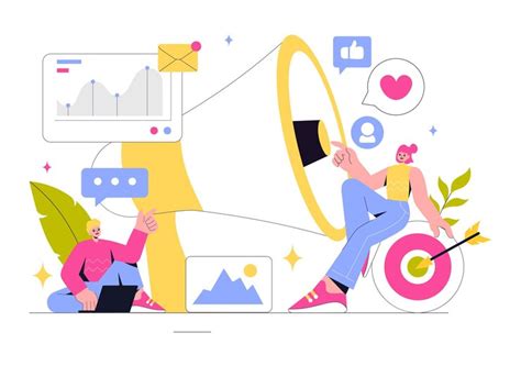 마케팅 일러스트 이미지 Freepik에서 무료 다운로드