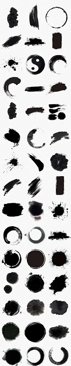 毛笔素材图片大全 毛笔素材高清好看的图片 花瓣反凤的画板