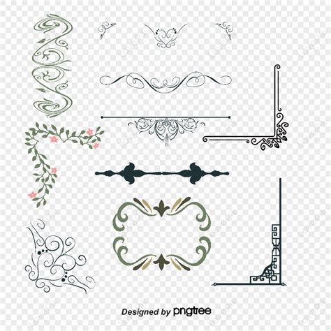 Classic Borderclassical Shadingwedding Bordersclassical Pattern Png
