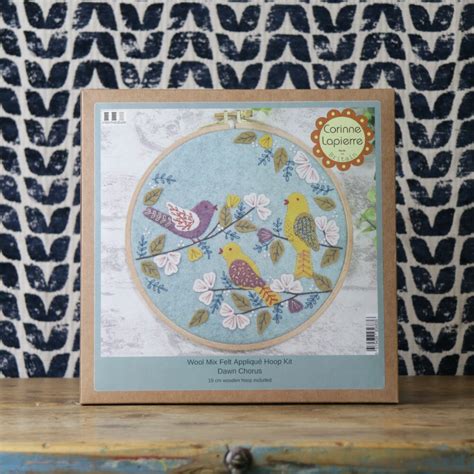 Dawn Chorus Felt Appliqué Hoop Kit By Corinne Lapierre Beetham Nurseries