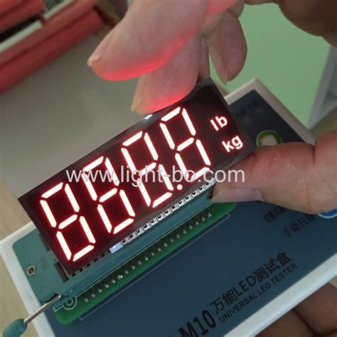 ultra red customized 4 digit 7 segment led dispaly module for digtial weighing scale indicator