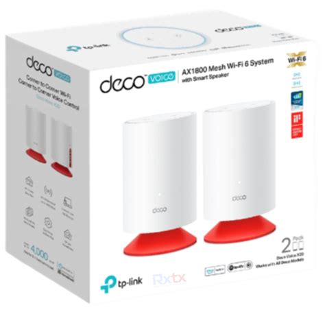 Tp Link Deco Voice X Best Wi Fi System Smart Speaker