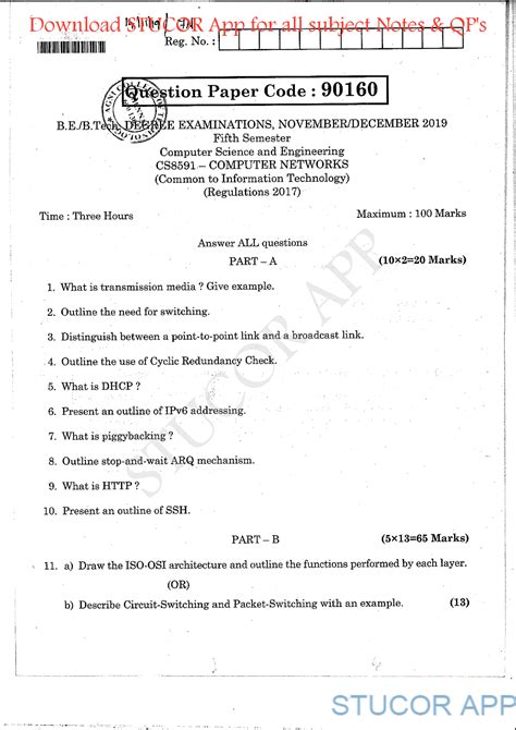 Stucor QP CS8591 Hi Hdjm Dkdk D Djjdndbd Download STUCOR App For All Subject Notes QP S