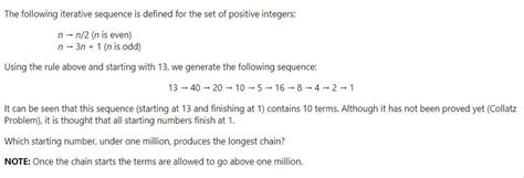 Solved The Following Iterative Sequence Is Defined For The