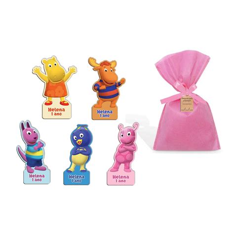 Imã Kit Os Backyardigans Com Saquinho Tag Personalizado Elo7