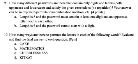 solved 9 how many different passwords are there that