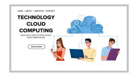 Premium Vector Services Technology Cloud Computing Vector