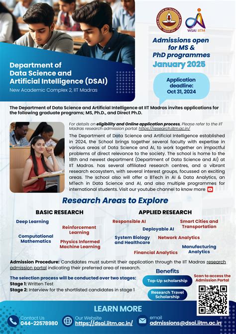 Msphd Admissions Jan May 2025 Wadhwani School Of Data Science And Ai