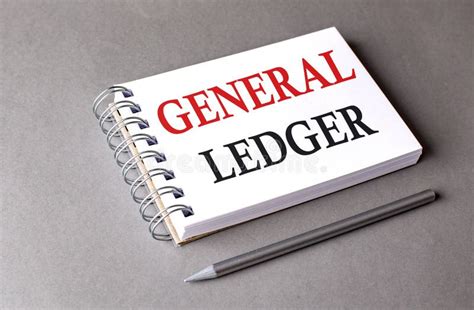 General Ledger Text Written On Notebook With Pen On Chart Stock Image