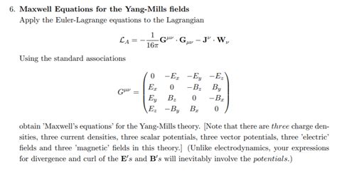6 Maxwell Equations For The Yang Mills Fields Apply