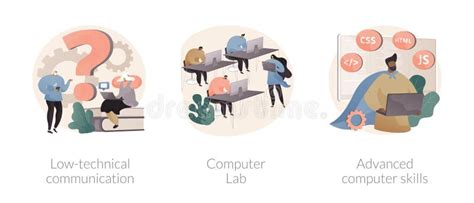 Advanced Computer Skills Abstract Concept Vector Illustration Stock Vector Illustration Of