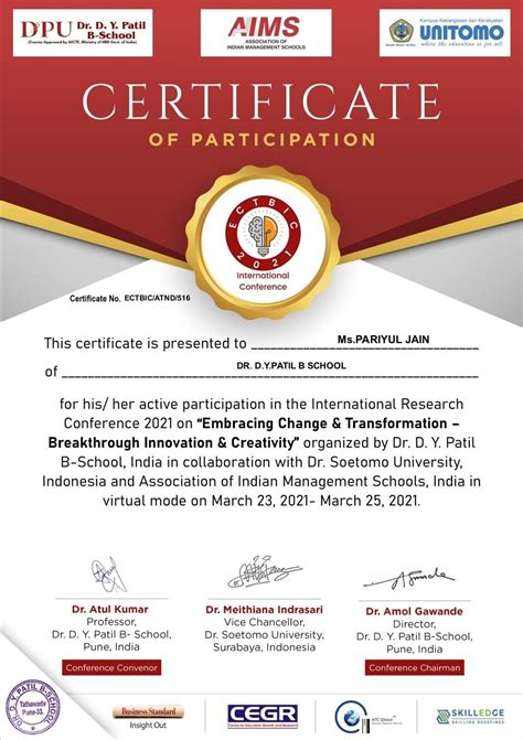 Pariyul Jain On Linkedin Thank You To Dr D Y Patil B School For