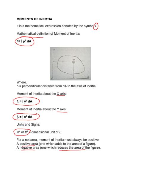 moments of inertia pdf pdf cartesian coordinate system mathematics