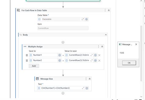 need to calculate two columns of notepad activities uipath
