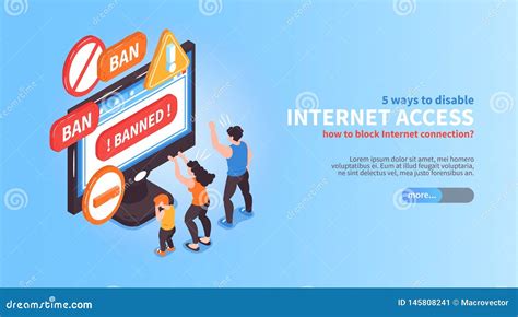 Disable Internet Access Banner Stock Vector Illustration Of Layout Entry