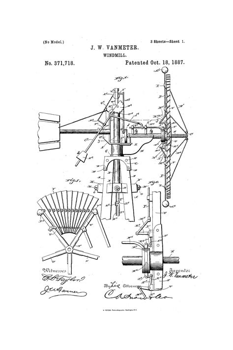 Windmill Technical Drawing