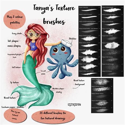 Tanyas Sample Texture Brushes For Procreate LIBRIUM