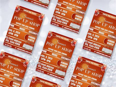 Summer Pop Up Shop Flyer Template Pop Up Shop Event Flyer Pop Up Shop