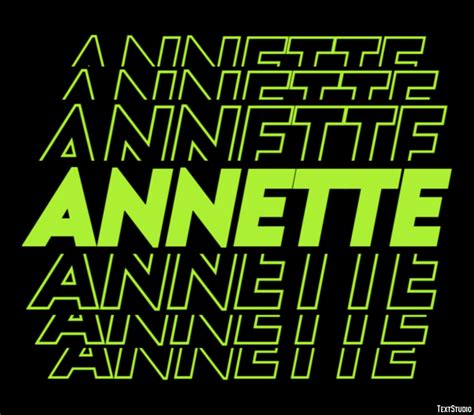 Annette | Modern Stroke | Text Effect Generator