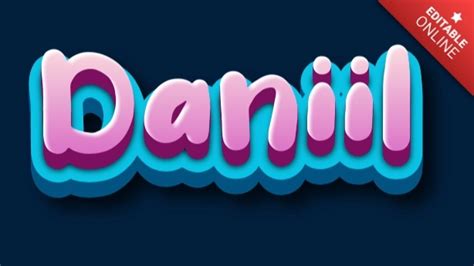 Daniil Fancy 3d Text Effect Generator