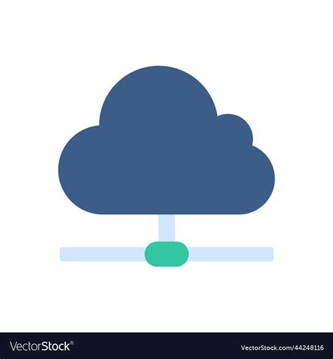 Cloud Computing Sharing Files Through The Vector Image