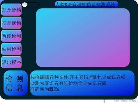 [pyqt5 深度学习]人脸 音频防伪检测系统 res tssdnet csdn博客