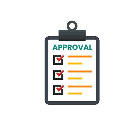 Premium Vector Approval Document List With Check Marks And Clipboard