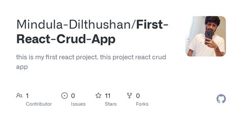 github mindula dilthushan first react crud app this is my first