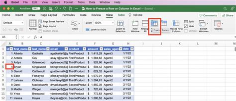 How To Freeze A Row Or Column In Excel Layer Blog