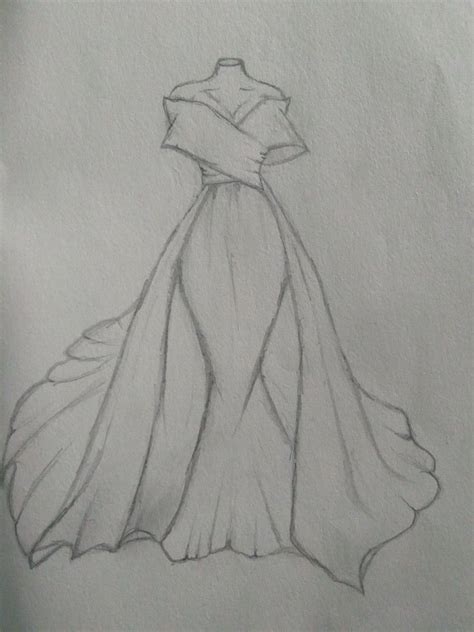 Drawing Dresses Sketches Easy