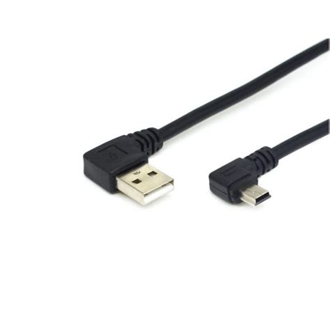 Right Angle Usb A To Right Angle Pin Mini B Cable