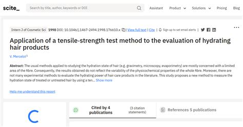 Application Of A Tensile‐strength Test Method To The Evaluation Of