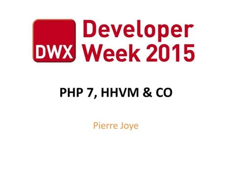 Php7 Hhvm And Co Pptx Web Development Internet