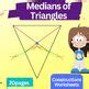 Construct The Median Medians Of Triangles Construction Worksheets