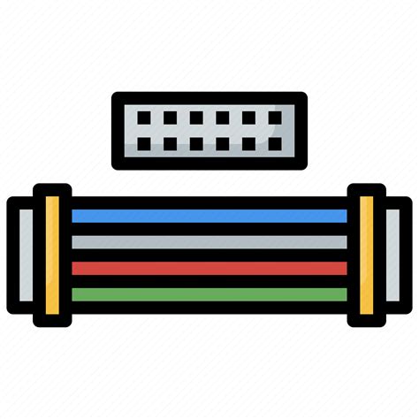Cable Connection Connector Hardware Ribbon Icon Download On Iconfinder