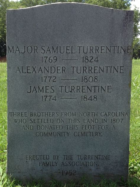 James Turrentine 1774 1848 Find A Grave Memorial
