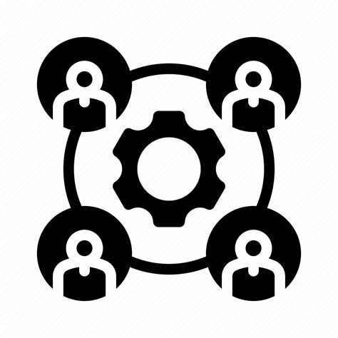 Teamwork Cogwheel Network Business Technology Gear Organization Icon Download On Iconfinder