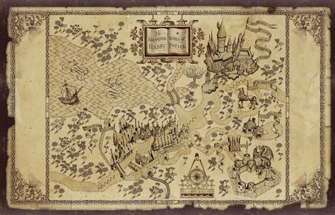 Diy Marauders Map For Harry Potter Birthday With Free Printable