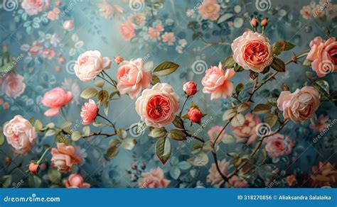 Nostalgic Floral Patterns Old Fashioned Floral Wallpaper Featuring
