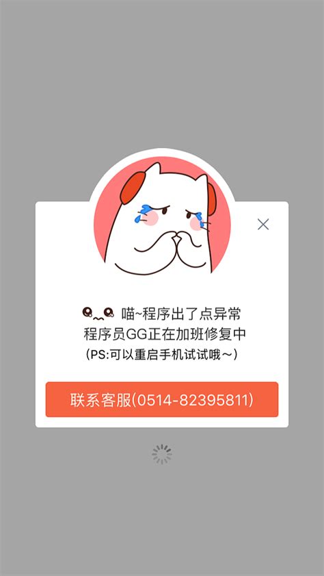 喜马拉雅app程序异常提示