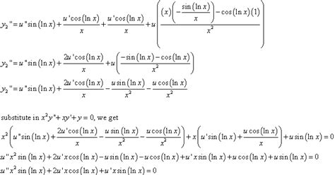 differential equations solved examples use the reduction of order to