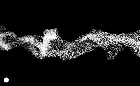 Array With Dynamic Particles Wavy Background Composition With Motion