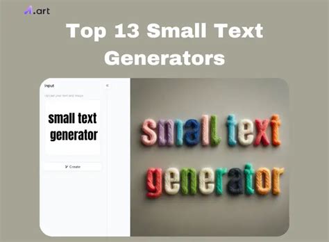 Top 13 Small Text Generators For Unique Typography In 2025
