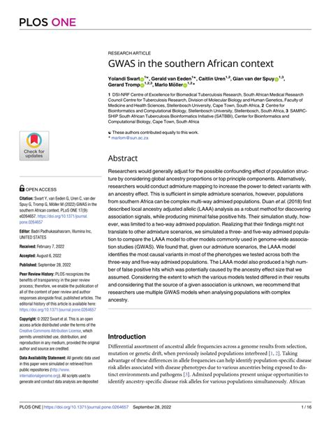 pdf gwas in the southern african context